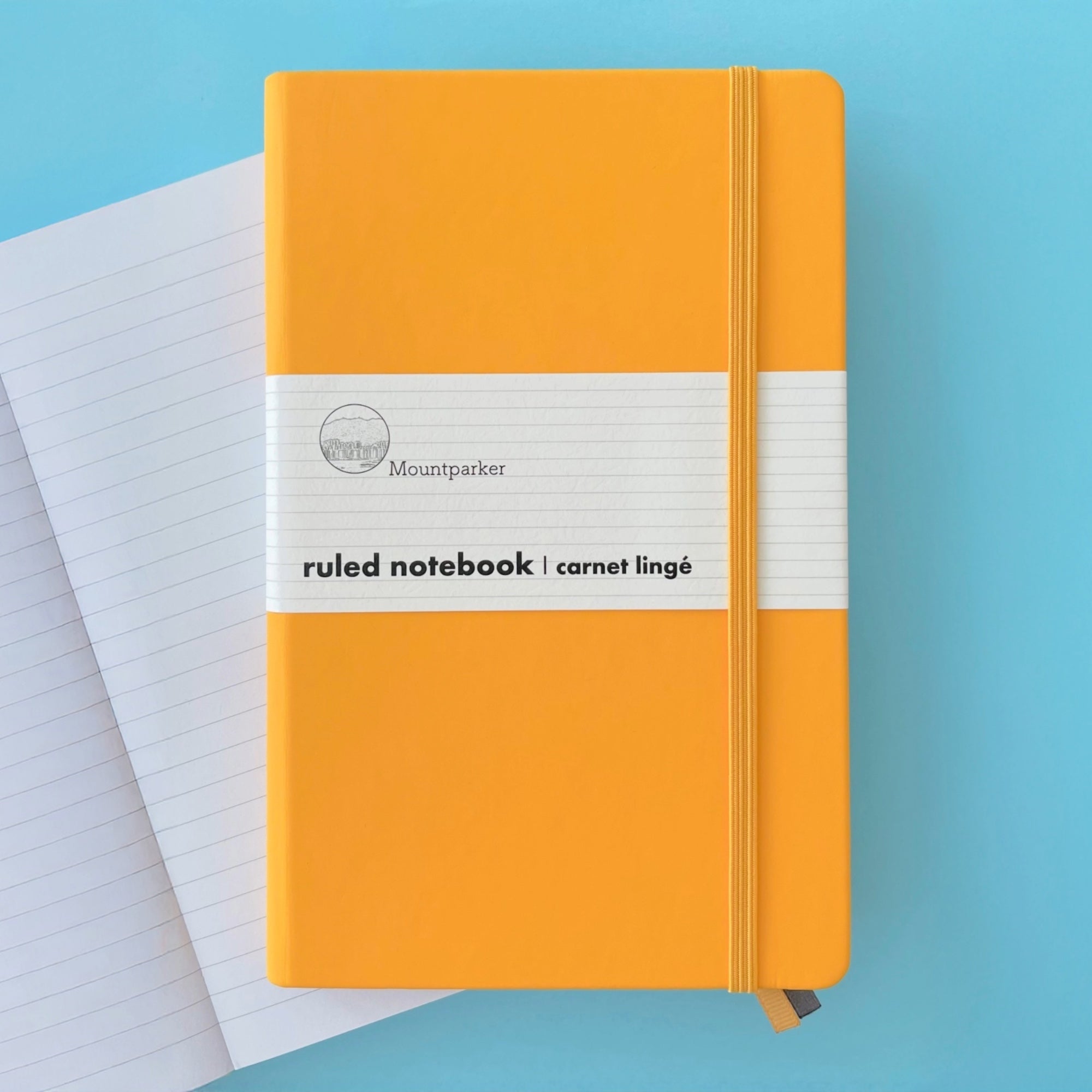 Mountparker | Soft-touch Hardcover Ruled Notebook (Cheerful Orange)