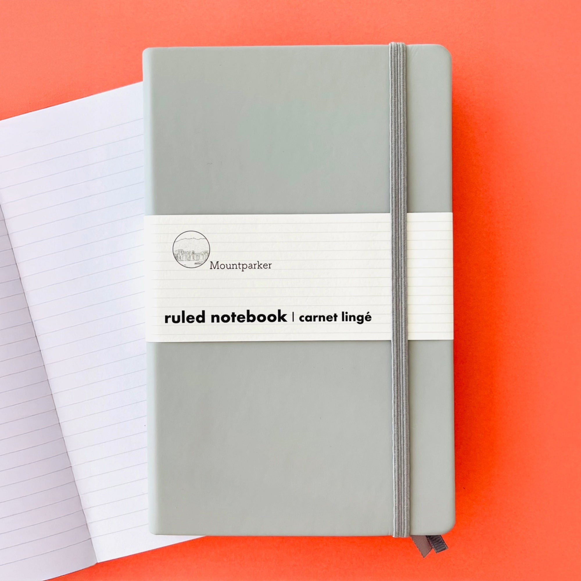 Mountparker | Soft-touch Hardcover Ruled Notebook (Modern Grey)